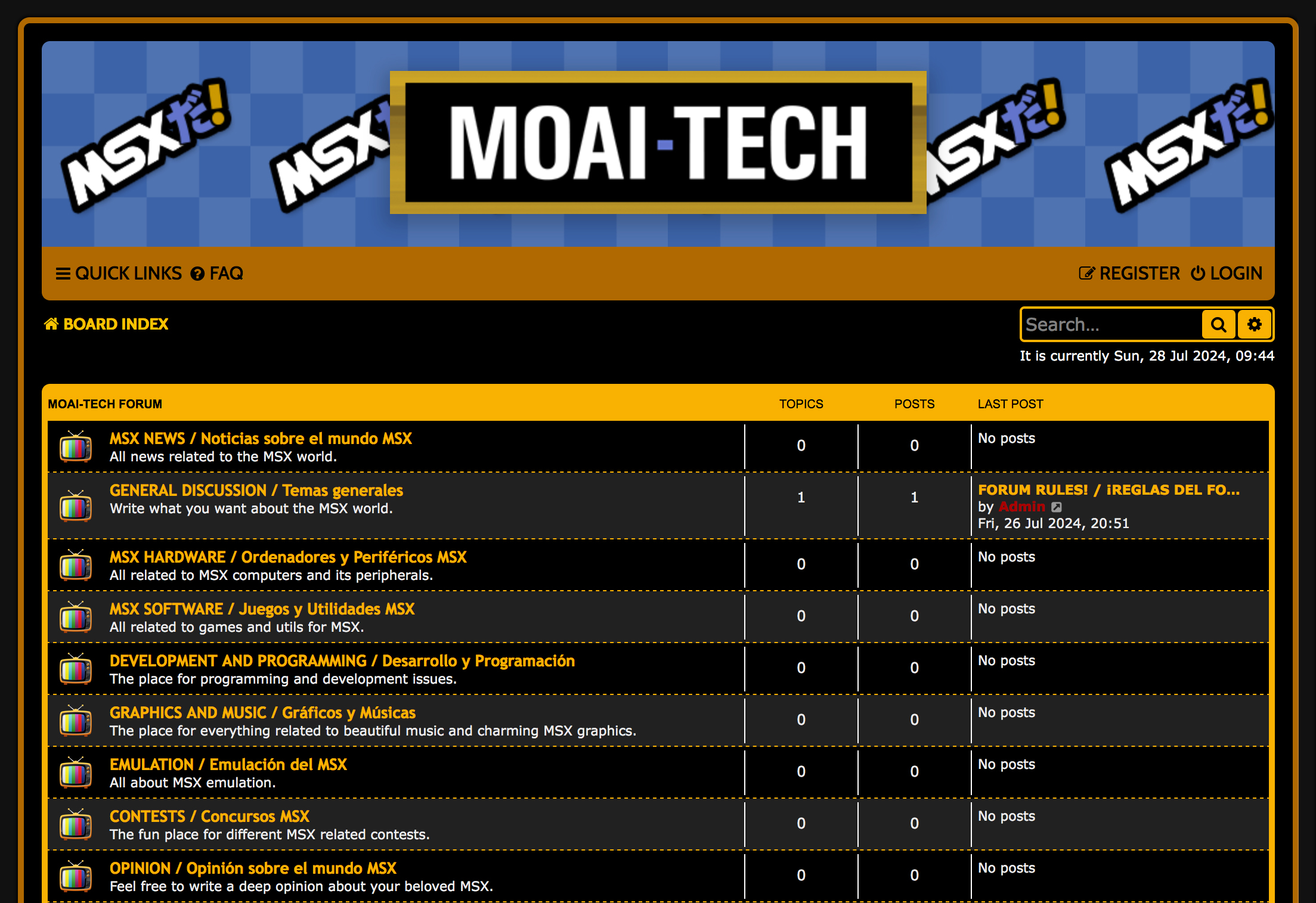 Nuevo Foro MSX en MOAI-TECH | MSX Resource Center
